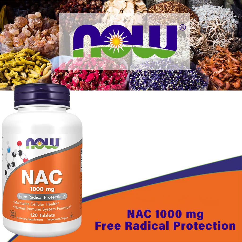 Immune System Support NOW Foods NAC 1,000 Mg Tablets - N-Acetyl ...