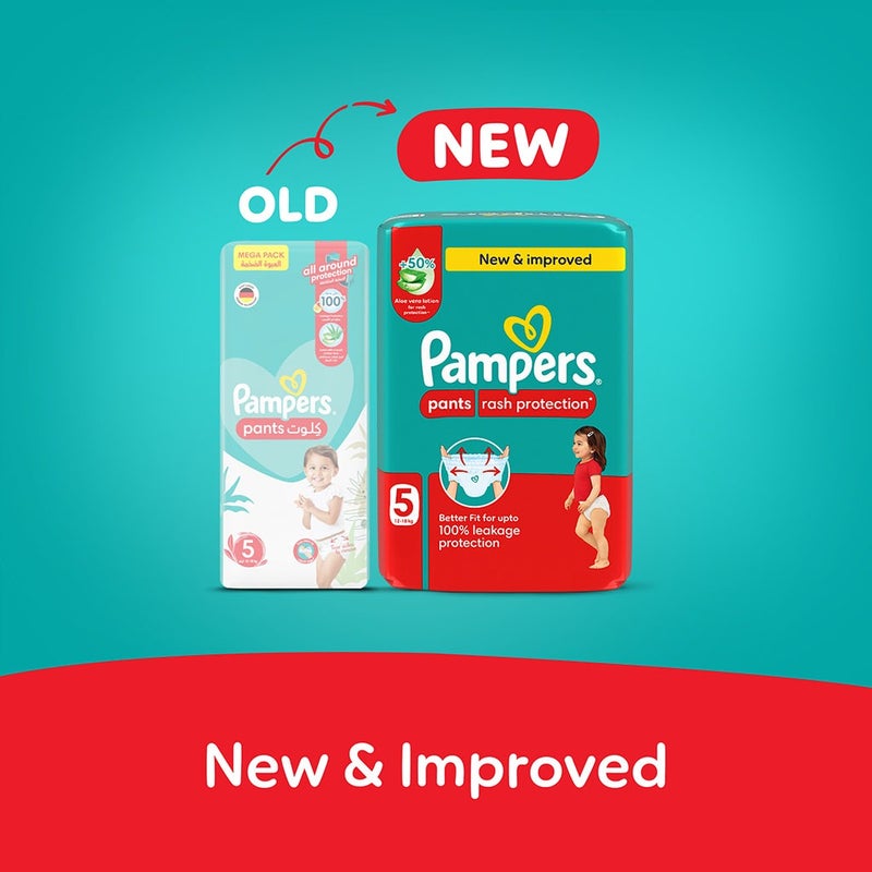 Pampers Rash Protection Size 5, 12-18kg Baby Diaper Pants, Pack of 72's ...