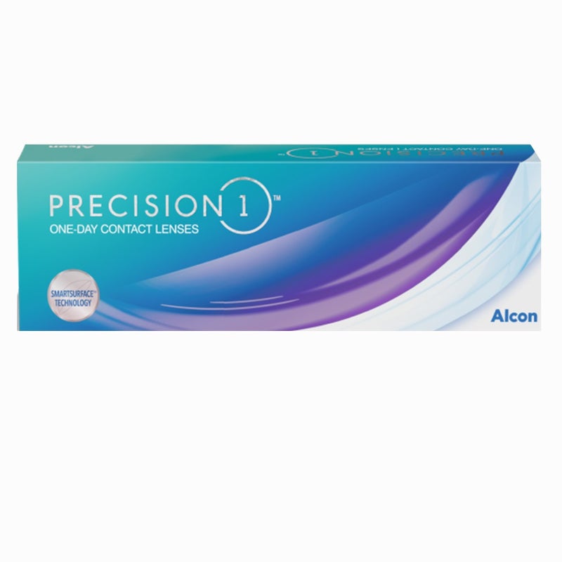Alcon Precision1 One Day Clear Contact Lenses, Base Curve 8.3, Power -0 ...