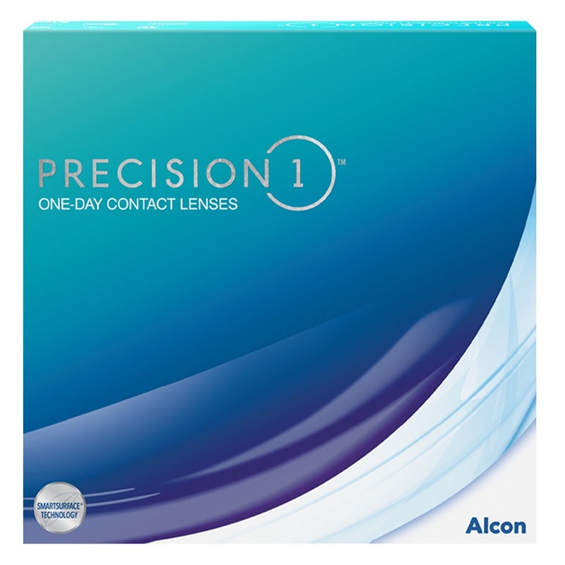 Alcon Precision1 One Day Clear Contact Lenses, Base Curve 8.3, Power -1 ...