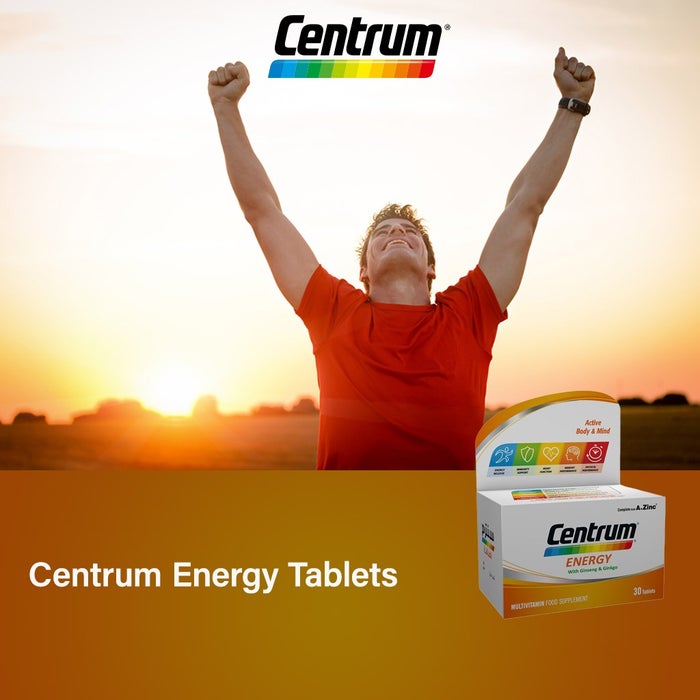 Buy Centrum Energy Adult Multivitamin Supplement Tablets With Ginseng ...