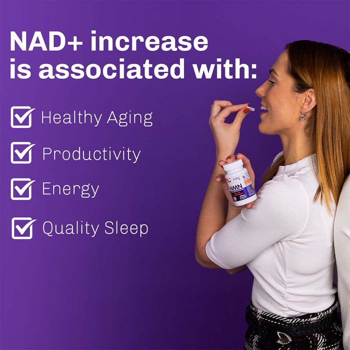 Buy NMN Bio Beta Nicotinamide Mononucleotide 500mg Capsules For Anti ...